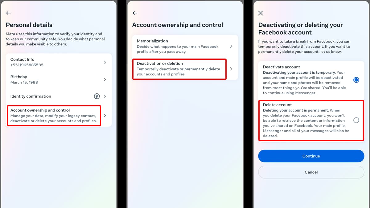 How to Delete Your Facebook Account | Insiderbits