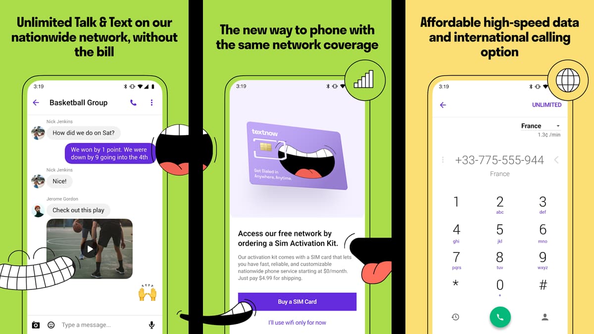TextNow app | Insiderbits