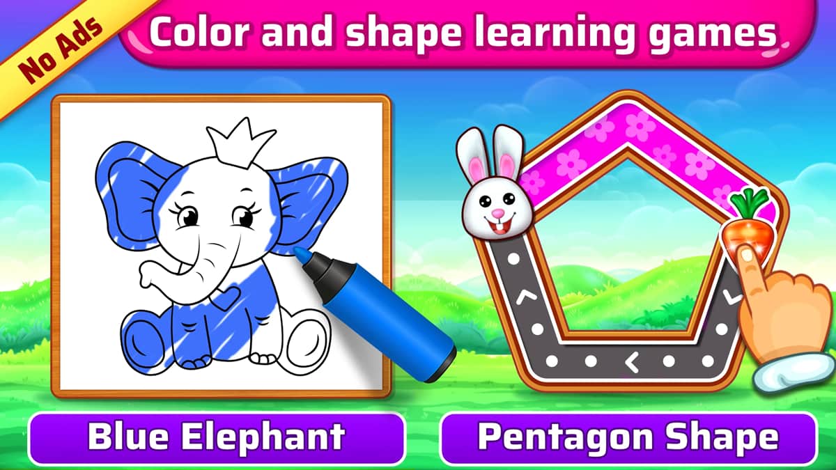 Educational Shapes and Colors Games for Kids | Insiderbits