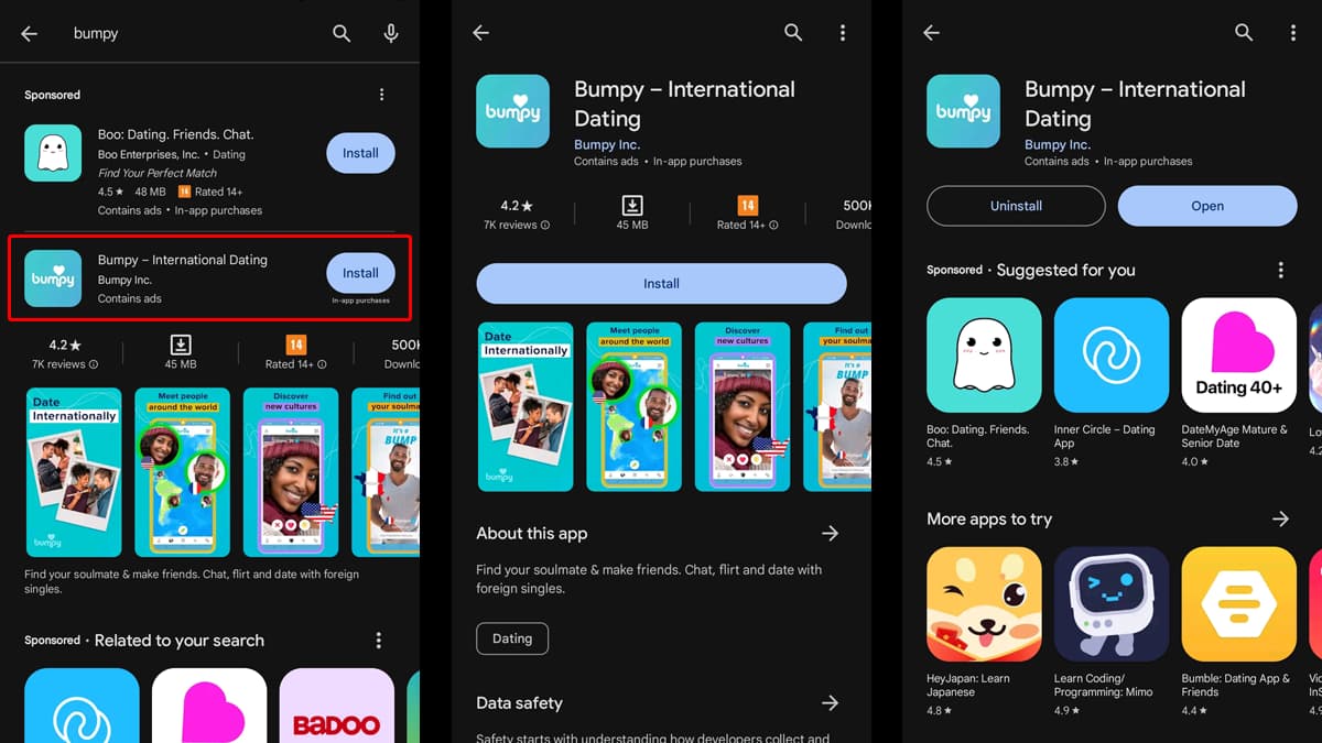 Bumpy App – International Dating | Insiderbits