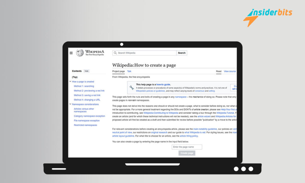 How to create your own Wikipedia page? | Insiderbits