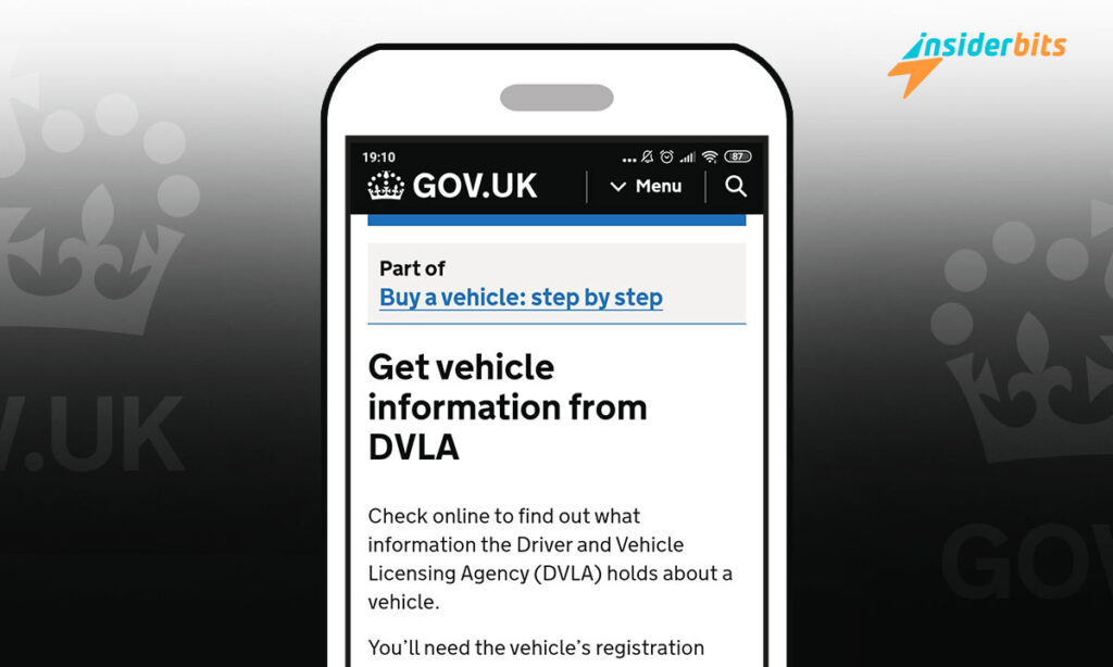 How To Do A DVLA Check On Your Mobile | Insiderbits