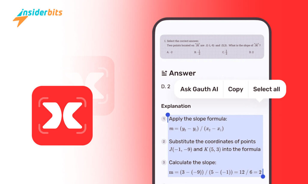 Risolvete i problemi di matematica con l'app Gauth | Insiderbits