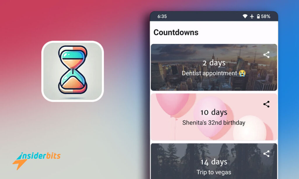 The Best Countdown App To Track Your Events | Insiderbits