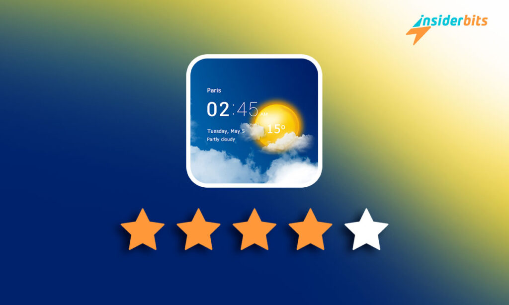 Transparent Clock Weather App Review | Insiderbits