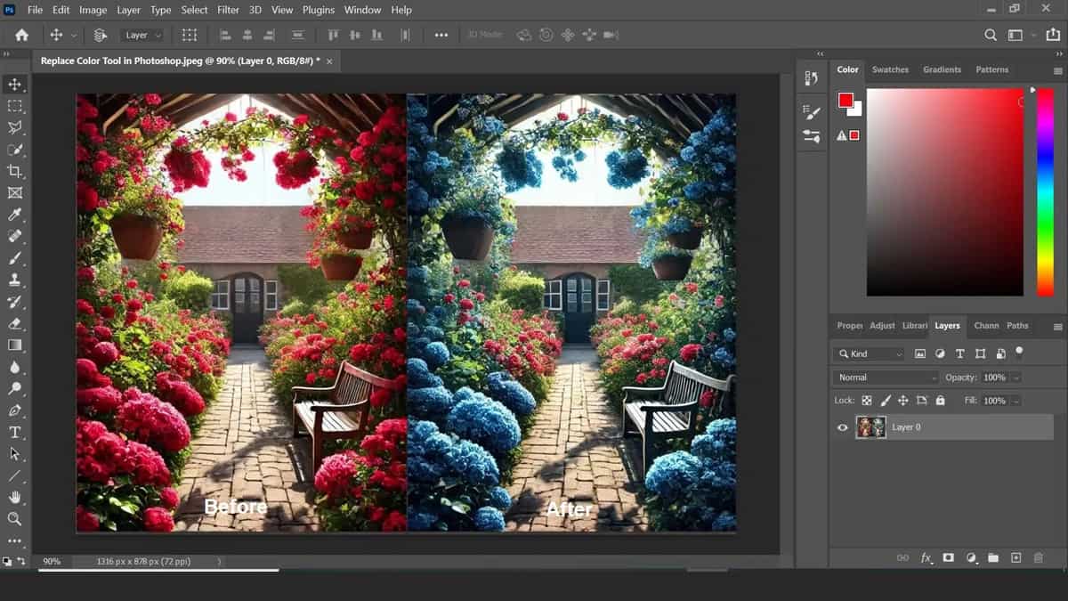 Change the Color of an Image in Photoshop | Insiderbits
