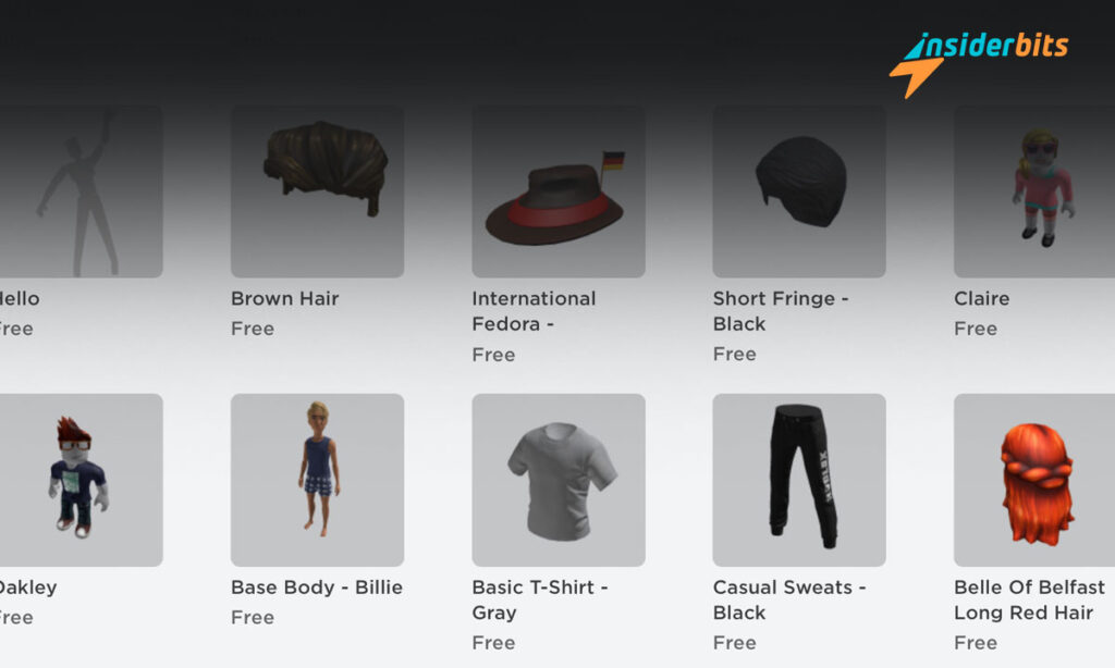 Grab Exclusive Roblox Free Items | Insiderbits
