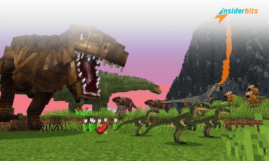 Join the History with Dinosaur Minecraft Mod | Insiderbits