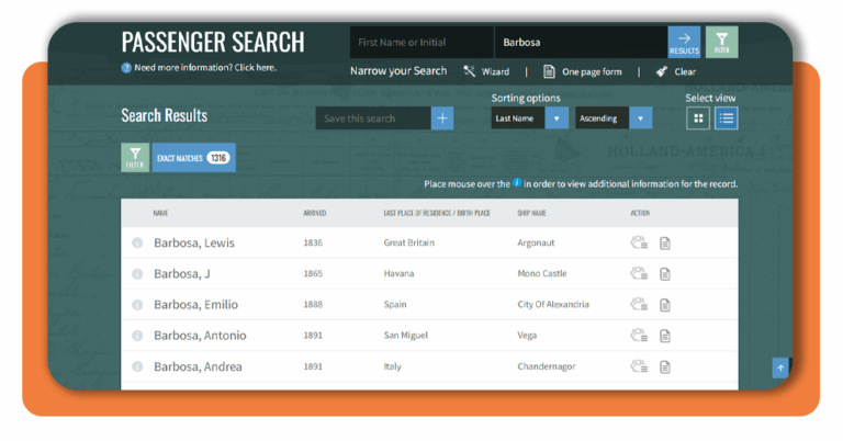 Search Immigration Records With Ellis Island